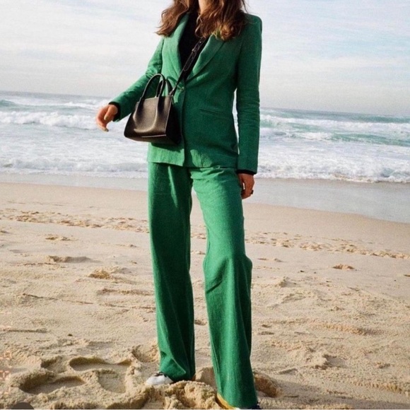 Bec & Bridge | Jackets & Coats | Nwt Bec Bridge Emerald Green Linen 2pc ...